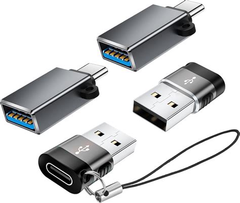Basenew Usb To Usb C Adapter 4 Packusb C To Usb A Adapter
