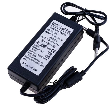 Блок живлення настільний 90w 15v розєм25x55mm за ціною від 23400