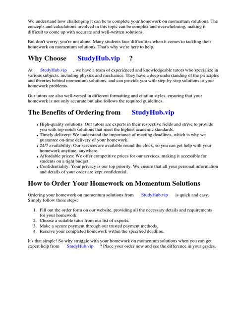 tutorial 8 homework momentum solutions pdf momentum torque