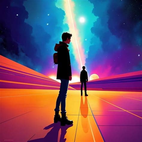 Premium Ai Image Space Landscape