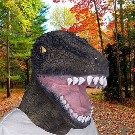 멋진 공룡 마스크 할로윈 코스프레 풀 페이스 마스크 가장 무도회 재미있는 공룡 헤드기어 라텍스 멋진 드레스 코스프레 의상 극장 Aliexpress