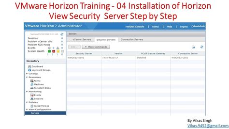 Vmware Horizon Training 04 Installation Of Horizon View Security