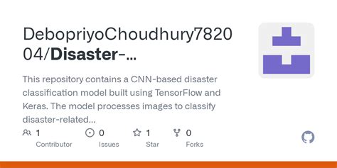 github debopriyochoudhury782004 disaster classification model this