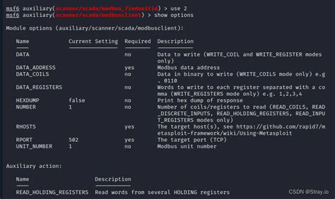 工控安全 使用metasploit攻击modbus设备 metasploit modbus csdn博客