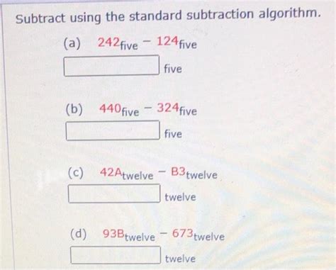 solved subtract using the standard subtraction algorithm