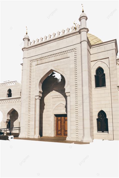 White Mosque At The Sunny Day Belief Landmark Religious Pray Scene