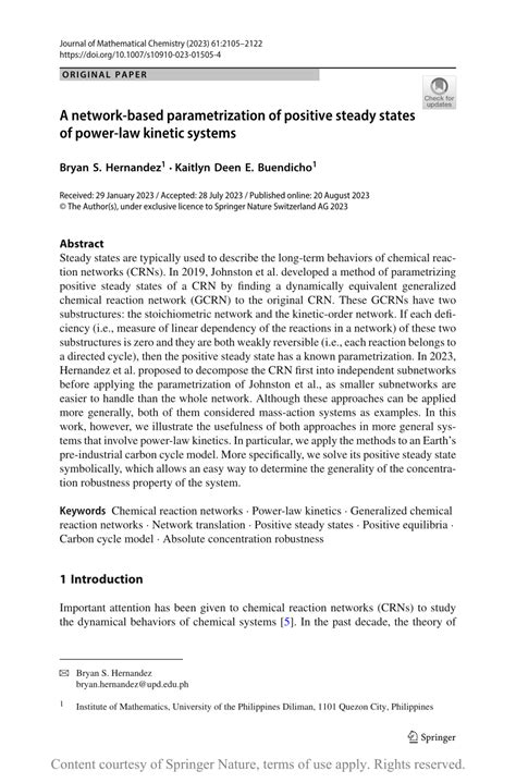 A Network Based Parametrization Of Positive Steady States Of Power Law