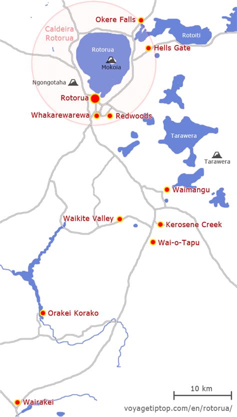 Rotorua Tourist Attractions Map 60 Photos