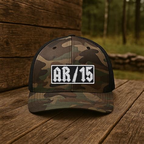Ar15 Hat In Ac Dc Style Second Amendment Hats Pro Gun Hats Hats 2a Gun Trucker Hats Gun