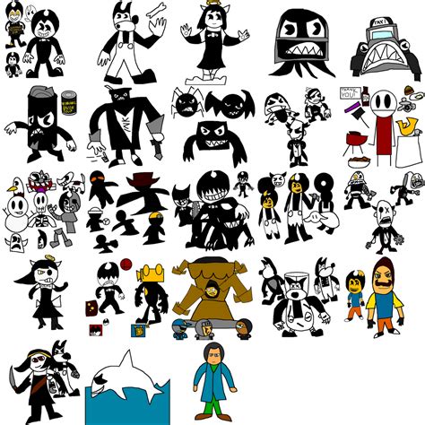 Bendy And The Ink Machine Sprites By Lucariofanz On Deviantart