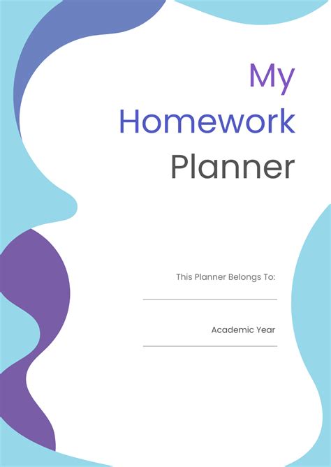 Free Basic Homework Planner Template To Edit Online