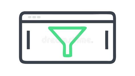 Data Analysis Filter Outline Chart Graph Graphic Vector Design