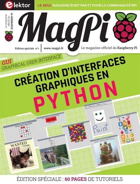 Gui Programmation Dinterfaces Graphiques Avec Python Pdf Gratuit Elektor Magazine