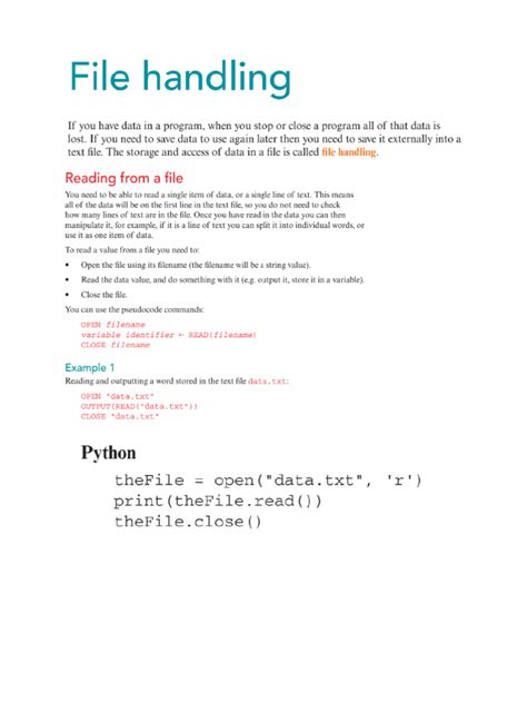 File Handling Pdf