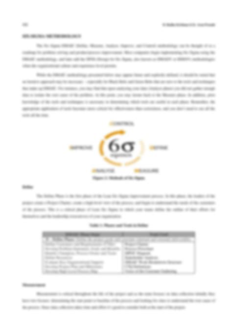 Solution 18 Six Sigma Concept And Dmaic Implementation Article Autor Radha Krishnan Beemaraj