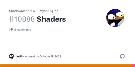 Shaders Issue ShadowMario FNF PsychEngine GitHub
