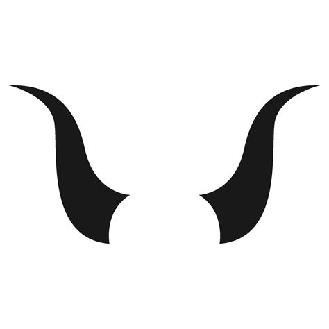 Bull Horns Icon Vector 27699511 Vector Art At Vecteezy