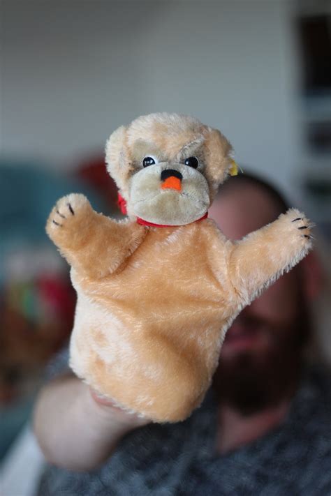 Vintage Steiff Mopsy Dog Hand Puppet Mohair Wool Made In Etsy New Zealand