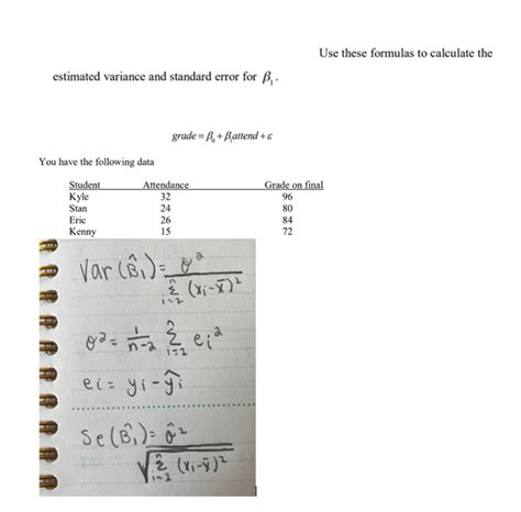 Solved Use These Formulas To Calculate The Estimated Variance And 1 Answer Transtutors