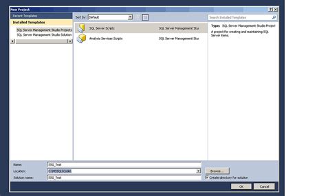 SSMS The SQL Server Solution Project