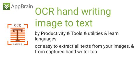 Ocr Hand Writing Image To Text For Android Free App Download