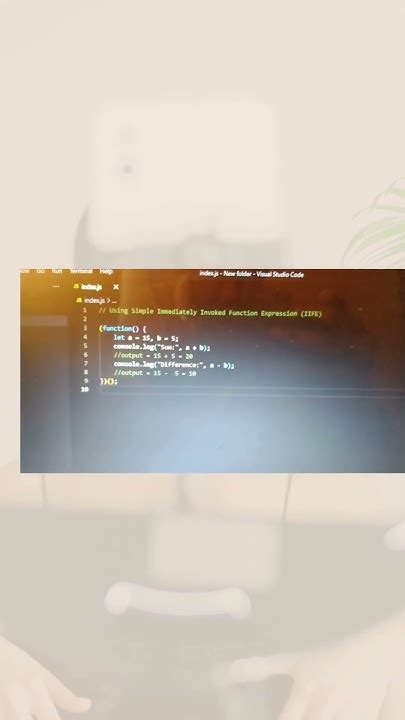 ⭐️using Simple Immediately Invoked Function Expression Iife In Javascript💫 Coding Javascript