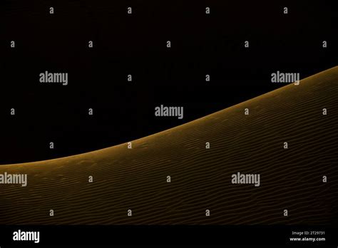 Artistic Representation Of Dunes By Using Natural Light Falling On To