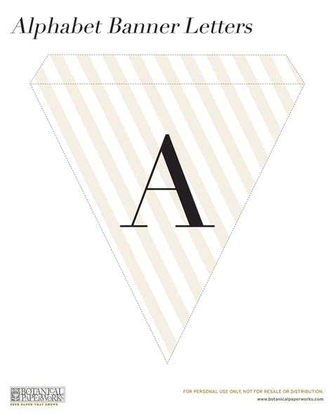 {free Printable} Alphabet Banner For All Occasions Botanical Paperworks