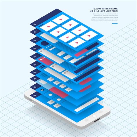 Premium Vector Ux Ui Flowchart S Mobile Application Concept