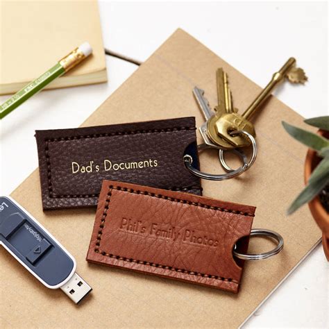 Leather Usb Stick Holder And Keyring By Parkin Lewis Notonthehighstreet Com