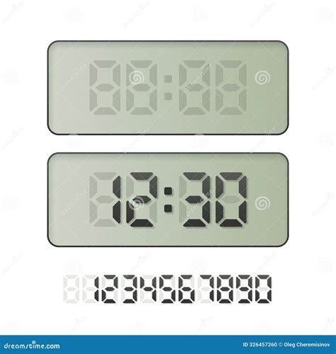 Timer Countdown With Minutes And Seconds Icons Stopwatch Digital Countdown Timer Vector
