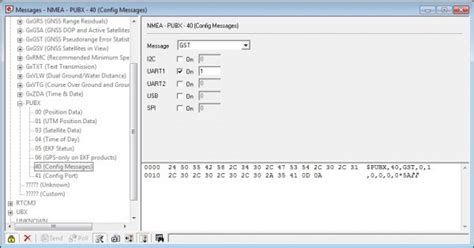 Enable Disable Nmea Messages