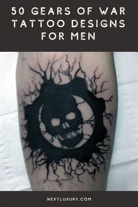 Gears Of War Tattoo 50 Gears Of War Tattoo Designs For Men