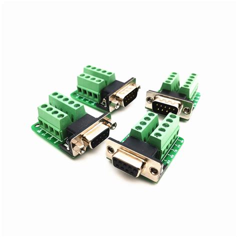 Db9 Screw Terminal Block Male Female Adapter Breakout Board • Mktechnic