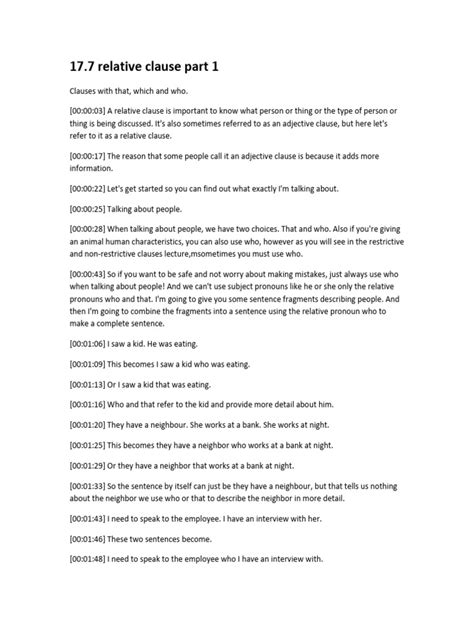 17 7 Transcript Pdf English Language Linguistic Typology