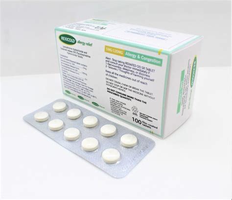Levocetirizine Hcl 5mg And Pseudoephedrine 120mg Hcl Sr Tablet