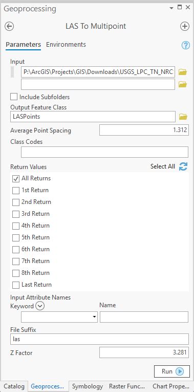 how to convert lidar data in the las file format to surface models in