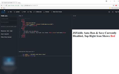 Jsfiddle Auto Run And Save Chrome Developer Tools Extension 易解析chrome插件网