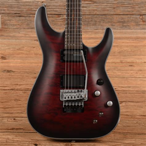 Schecter C 1 Platinum Fr S Sustainiac Crimson Red Burst Satin Chicago