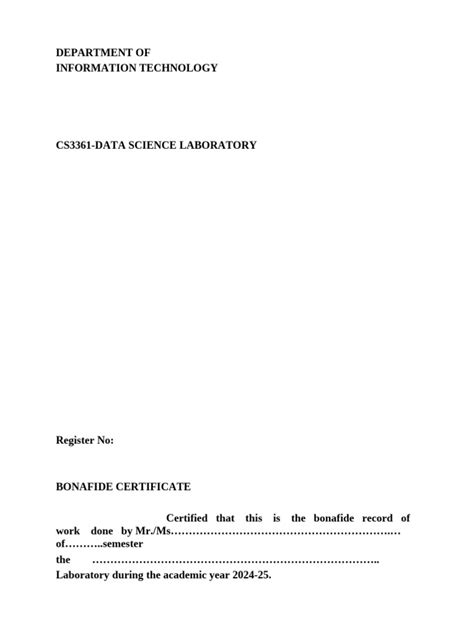 Cd3281 Final Copy Lab Manual Information Technology Pdf Vertex