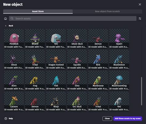 show 3d objects in asset store in the editor feature requests