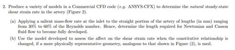 Solved 2 Produce A Variety Of Models In A Commercial CFD Chegg Com