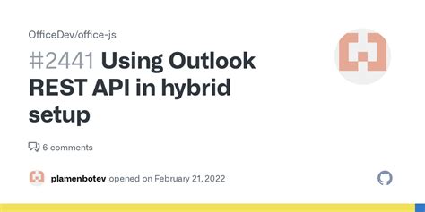 using outlook rest api in hybrid setup · issue 2441 · officedev office