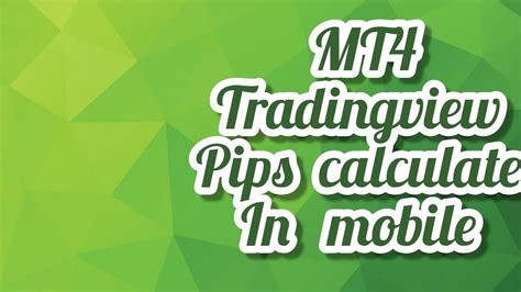 How To Calculate Pips On Mobile In MT And Tradingview Realway YouTube
