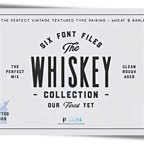 Whiskey Script Font Etsy