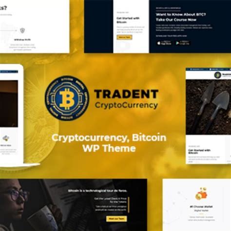 Tradent Cryptocurrency Bitcoin Wordpress Theme Cryptocurrency Bitcoin Crypto Coin