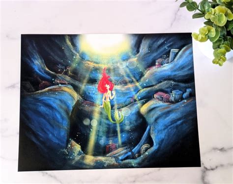 Wall Hangings Home And Living Ariel The Little Mermaid Art Print 11x17