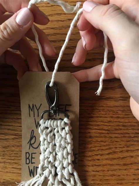 easy macrame keychain patterns bring a boho vibe to your purse