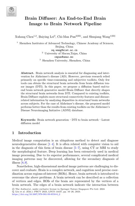 pdf brain diffuser an end to end brain image to brain network pipeline