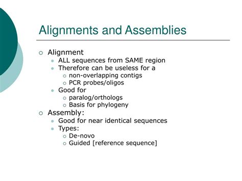 PPT Orthology Paralogy Alignment Assembly PowerPoint Presentation ID